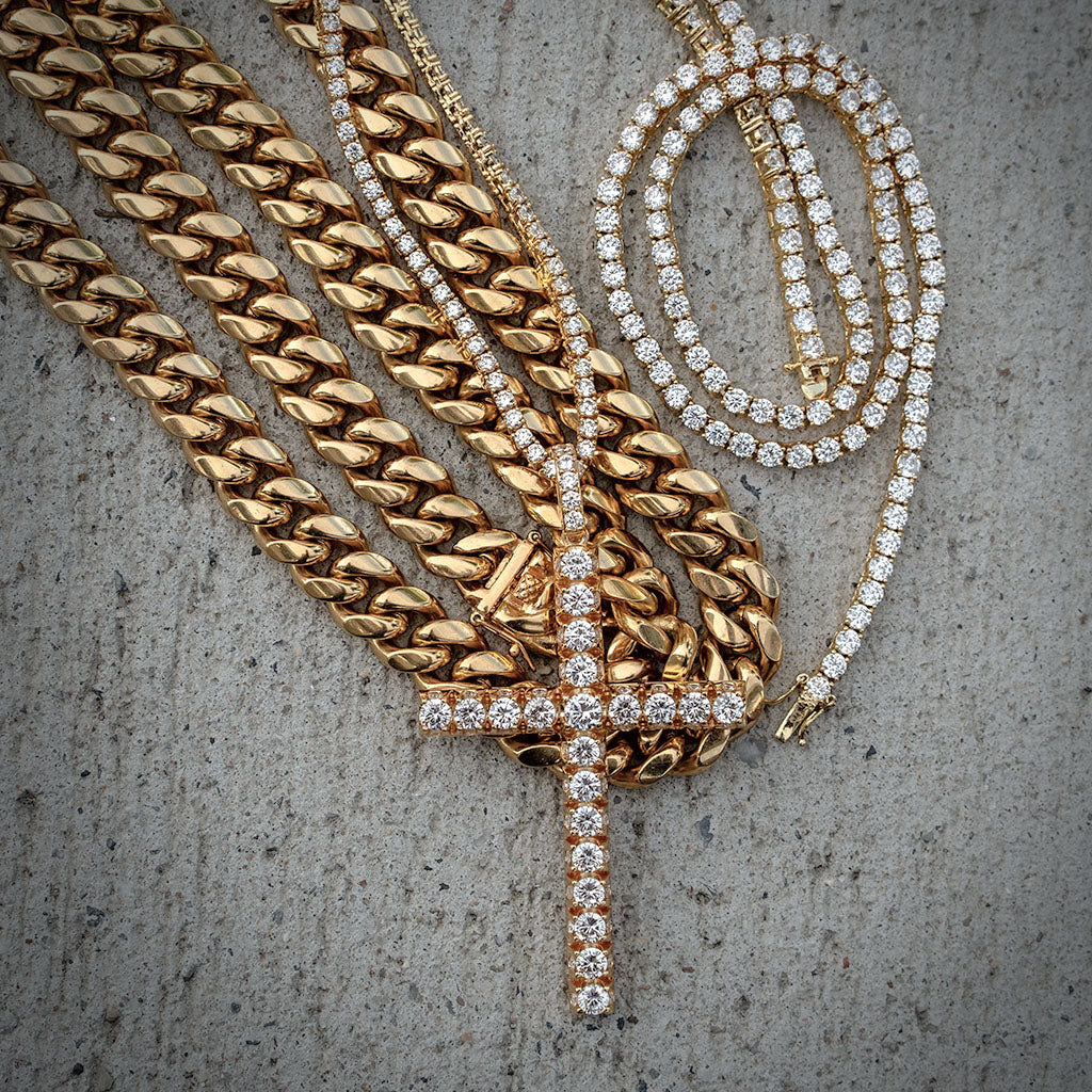 Hip Hop Jewelry | Men's 14K Gold & Iced Out Chains | Gold Urban ...