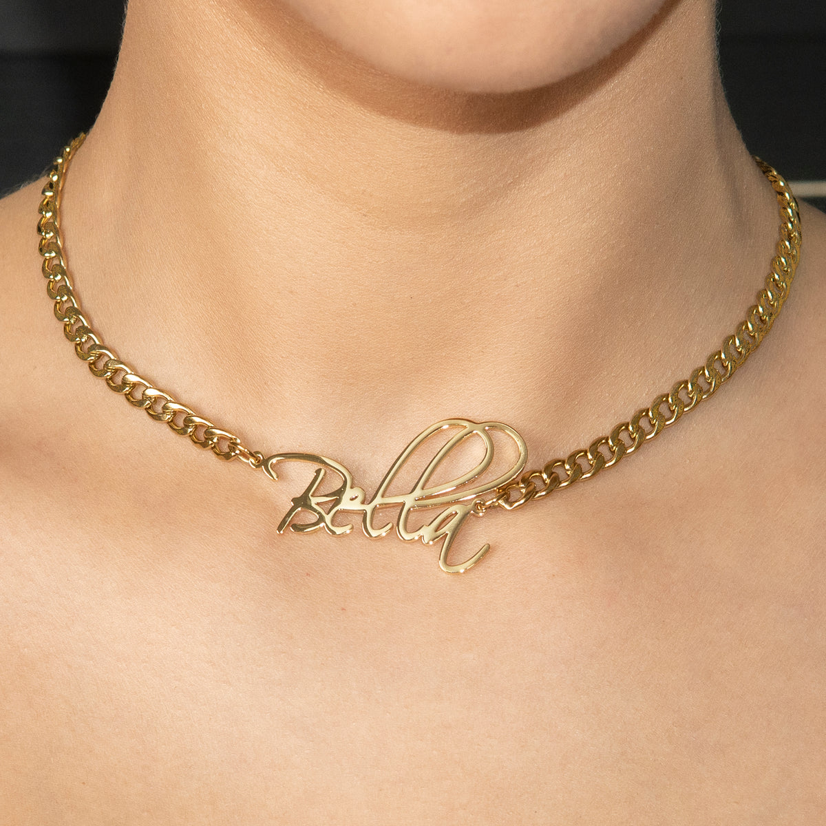Women Jewelry - Gold Name Necklace | Style # N37