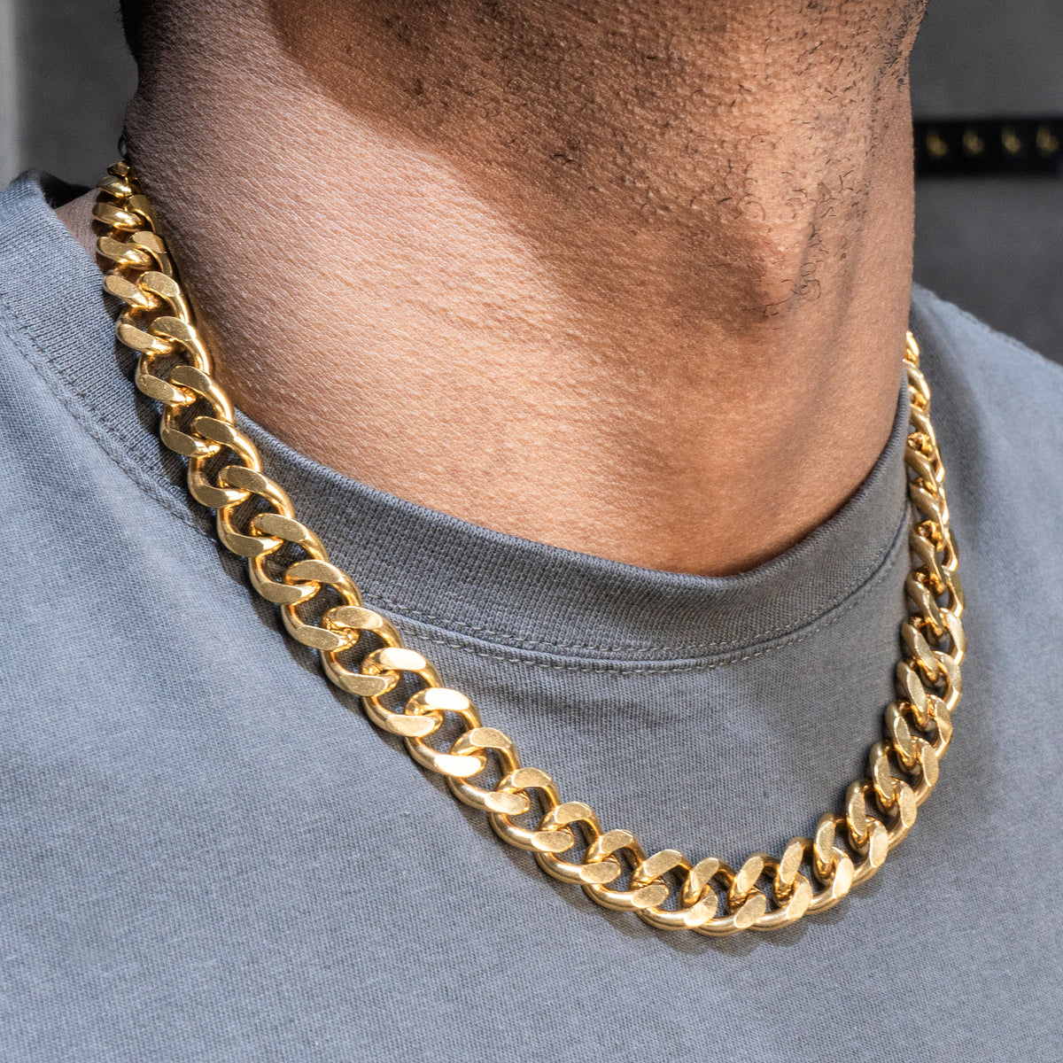 Mens Gold Cuban Curb Chain – goldurban.com