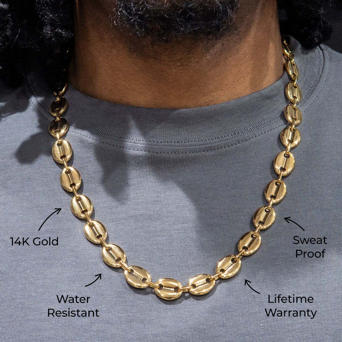 Gold Puff | Puff Necklace | Gold Urban