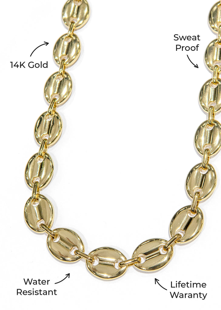 Gold Puff | Puff Necklace | Gold Urban